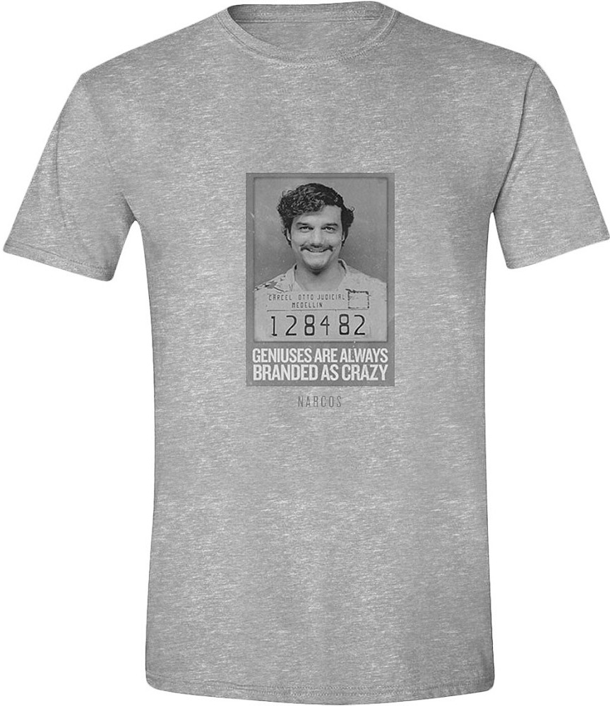 Tričko Narcos - Pablo Escobar Genius Crazy (velikost M) - Xzone.cz