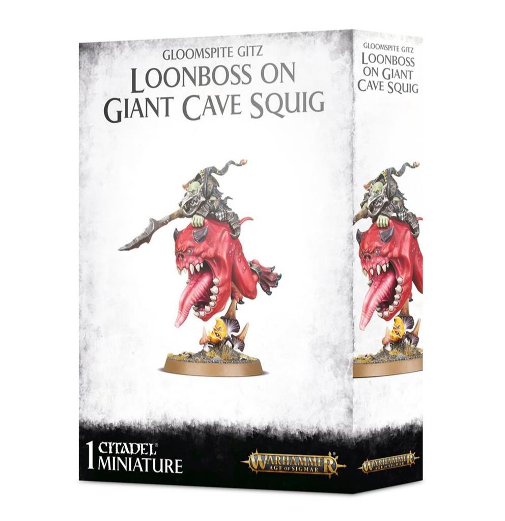 W-AOS: Gloomspite Gitz - Loonboss on Giant Cave Squig - Xzone.cz