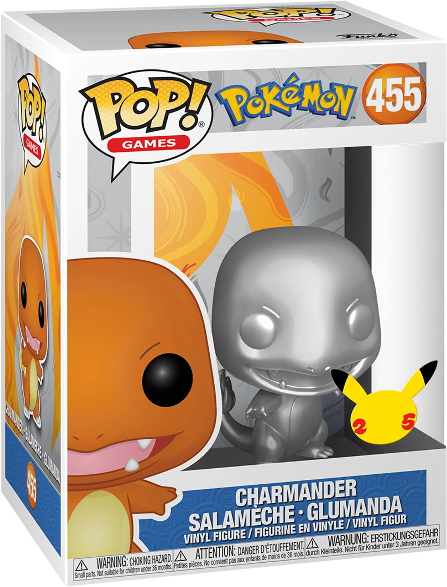 Figurka Pokémon - Charmander Silver (Funko POP! Games 455) - Xzone.cz