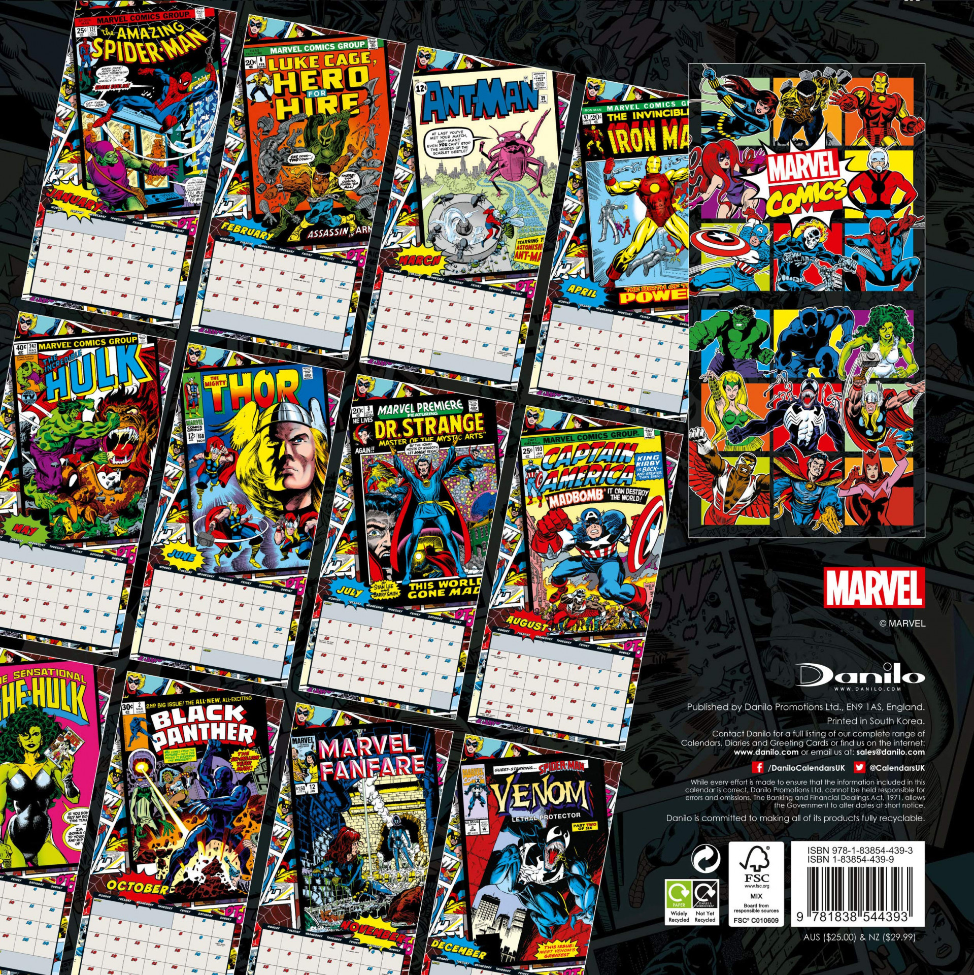 Kalendář Marvel 2021 - Xzone.cz