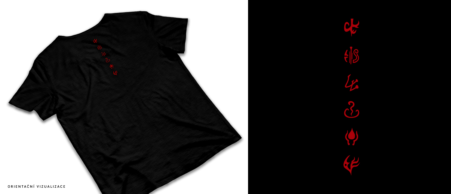 Tričko Xzone Originals - Hell Rune - Xzone.cz