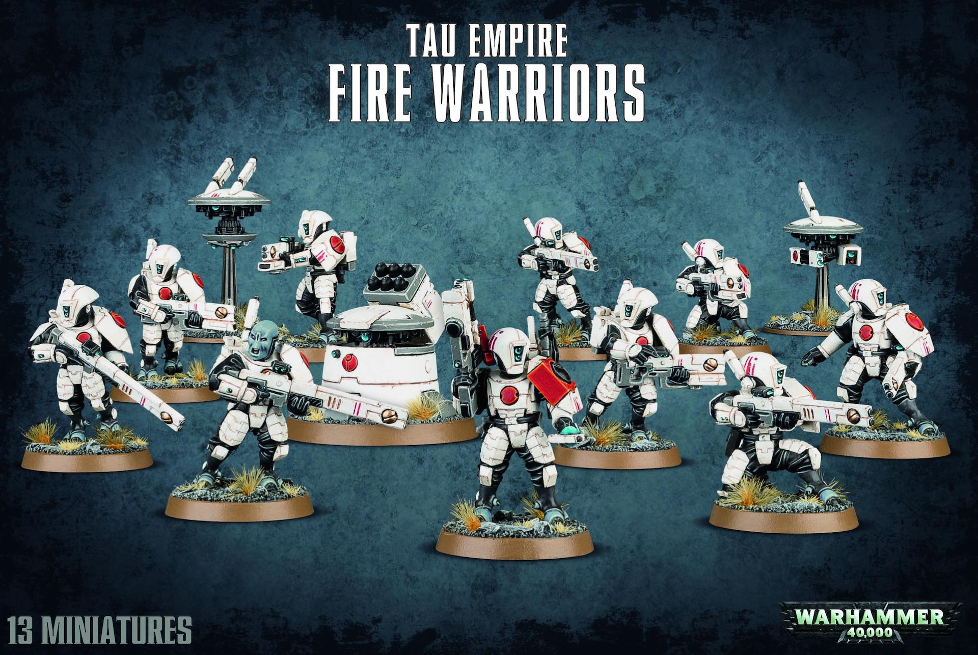 W40k: Tau Empire Fire Warriors (10+3 figúrky) - Xzone.sk