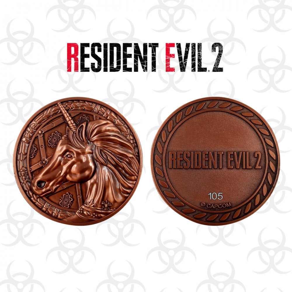 Zberateľská mince Resident Evil 2 - Unicorn Medallion - Xzone.sk