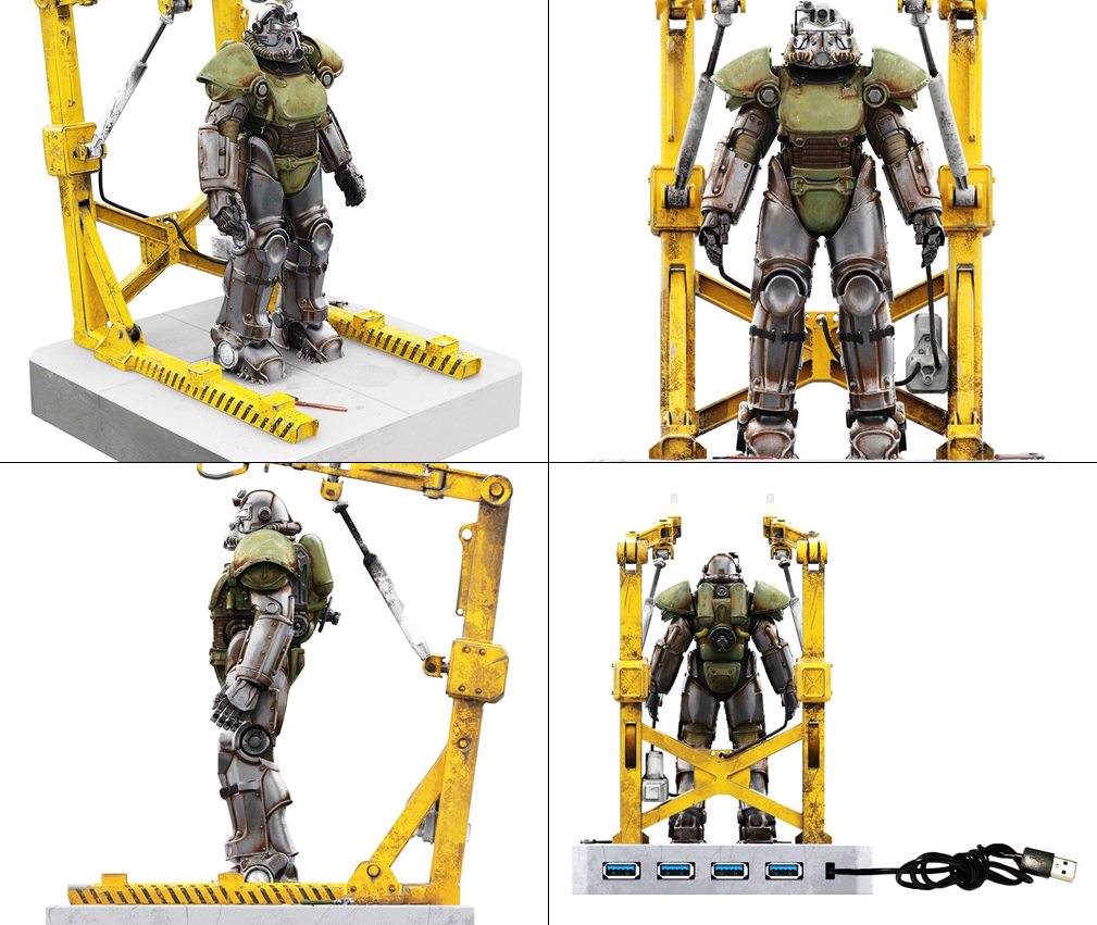 Figurka Fallout - T-51 Power Armor USB Hub (18 cm) - Xzone.cz