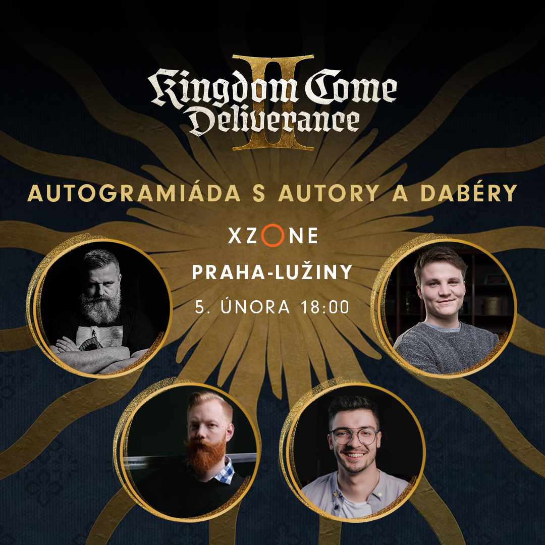 Autogramiáda s autory a dabéry Kingdom Come: Deliverance II - Xzone.c